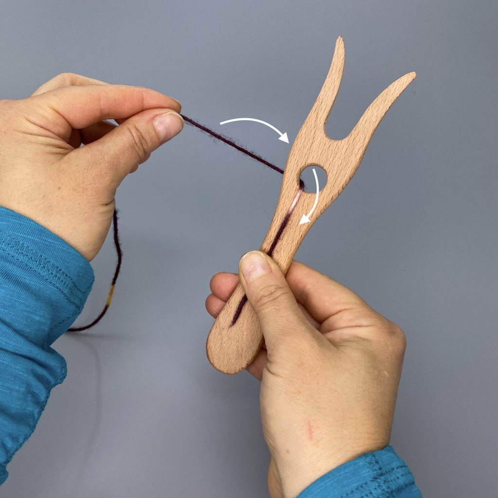 How to use a Lucet (knitting) fork – Heathland Knits