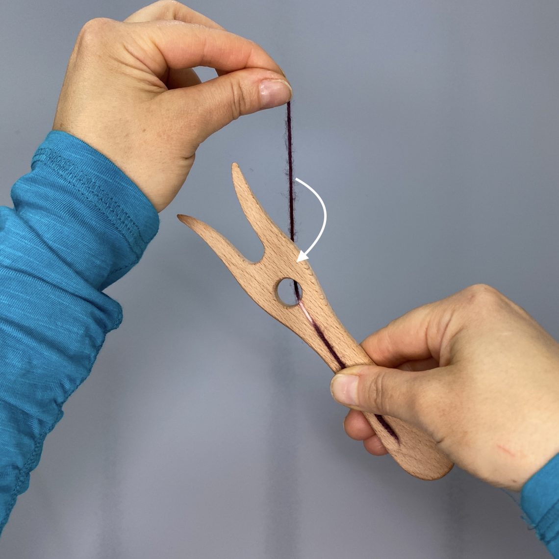How to use a Lucet (knitting) fork – Heathland Knits