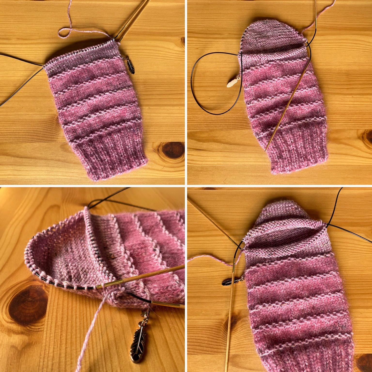 The yo-yo (boomerang) sock heel – Heathland Knits